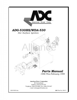 Diagrams, Parts and Manuals for American Dryer ADG-530HS Dryer